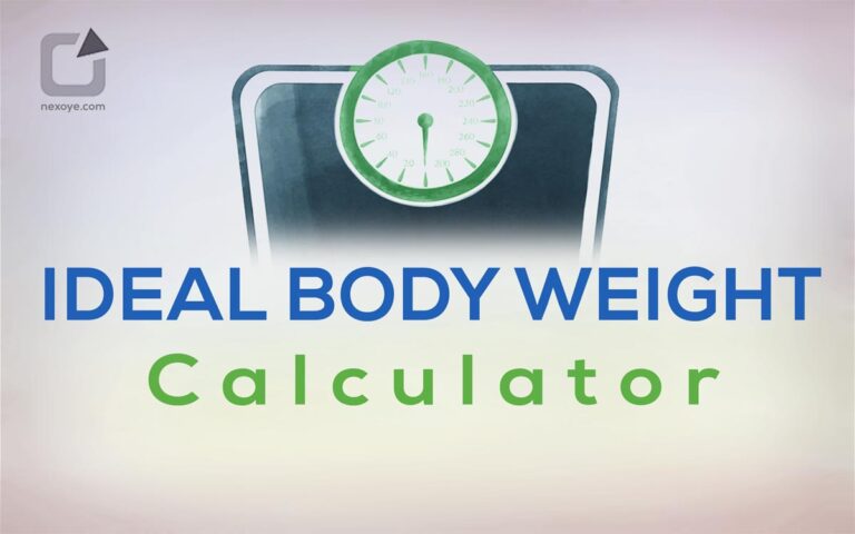 Ideal Body Weight Calculator | IBW Calculator - nexoye