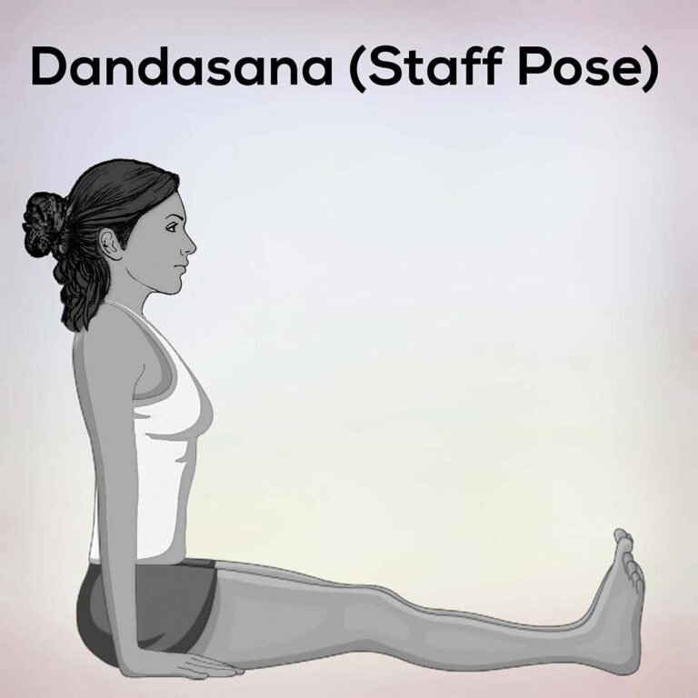 Dandasana Staff Pose Steps, Benefits,and Precautions - nexoye