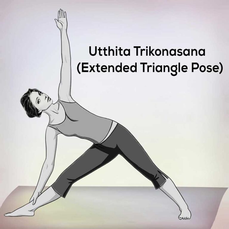 Utthita Trikonasana Steps, Benefits, and Precautions - nexoye